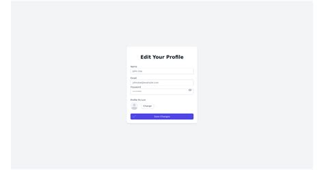 Edit Profile Free React Tailwind Component