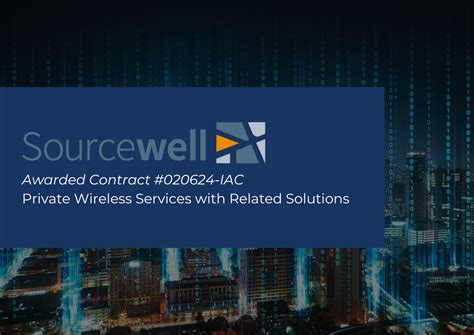 Sourcewell Awarded Contract Private Wireless Services Ip Access