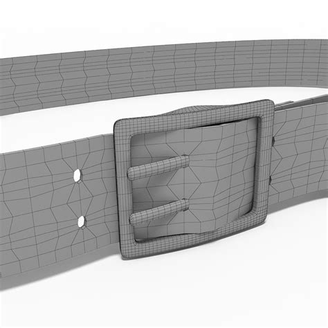Brown Leather Belt 3d Model