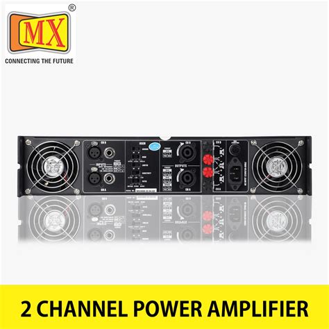 MX Premium 2 Channel Power Amplifier 1250 Watts 2 Ohms Per Channel Ideal For Live Shows DJ