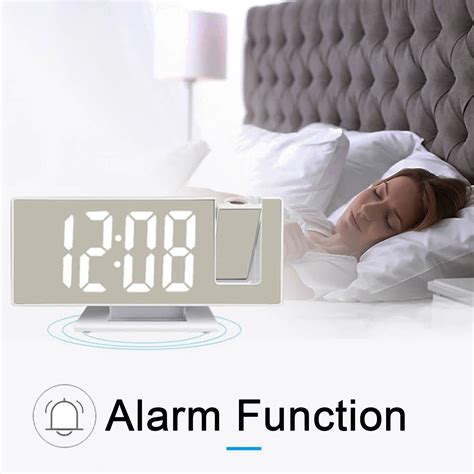 Led Digital Smart Projector Alarm Clock Table Elec Grandado