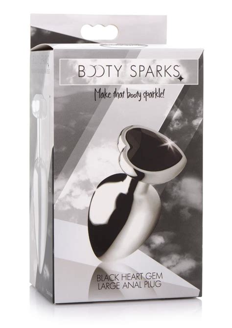 Booty Sparks Gemstones Black Heart Anal Plug The Toy Box