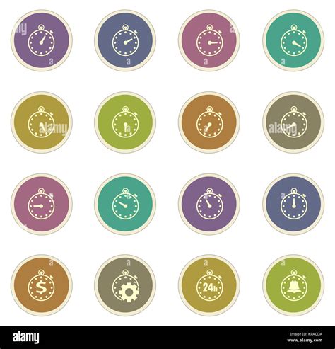 Timer Icon Set Stock Photo Alamy