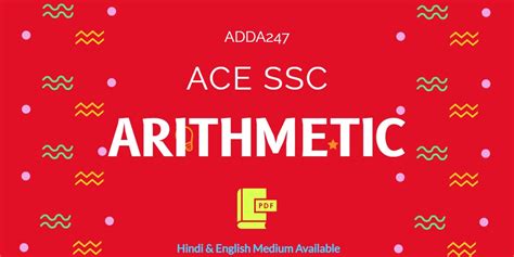 Ace Ssc Arithmetic Adda247 Pdf 2nd Edition Pavithrannet