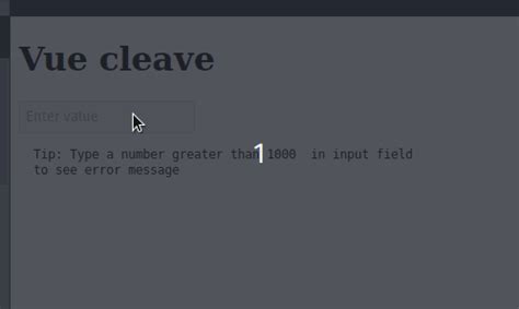 Vee Validate Not Fire Error When Input Lost Focus Issue 12 Ankurk91 Vue Cleave Component