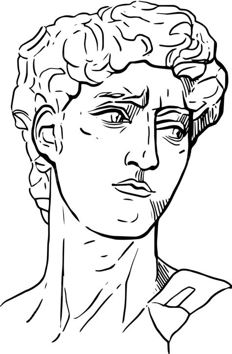Michelangelo David Drawing