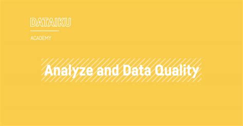 Concept Analyze Data Quality In The Explore Tab Dataiku Knowledge Base