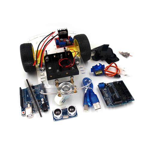 Obstacle Avoiding Ultrasonic DIY WD Arduino Robot Kit Phipps Electronics