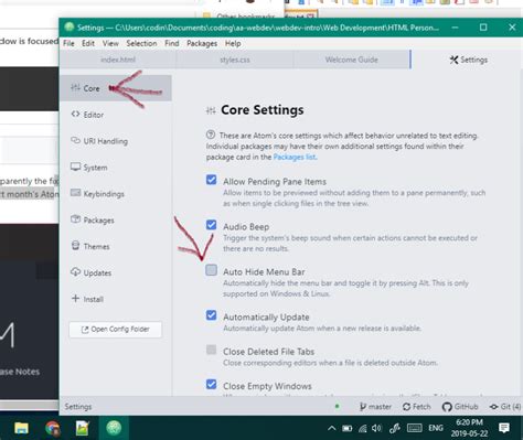Items In The Menu Bar Are Invisible On Ubuntu When Atom Window Is Focused Issue