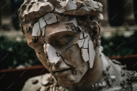 Premium Ai Image Melancholic Beauty Of A Broken Ancient Greek Statue