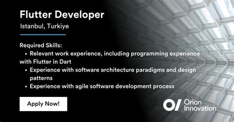 Orion Innovation On Linkedin Flutterdeveloper Flutter Job