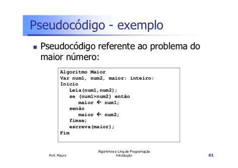 Algoritmos E Lp Parte 1 Introdução