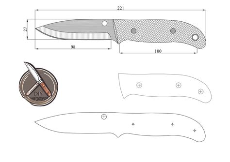 Handcrafted Knife Template Bundle Diy Sharp Blade Designs