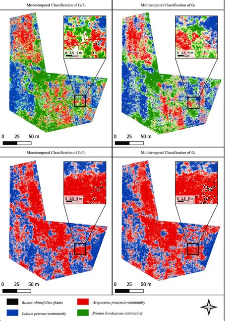 Subsets Of The Classification Results Of The Mono And Multitemporal
