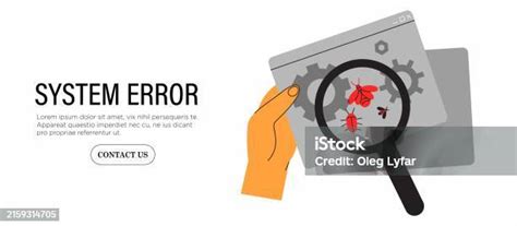 Hands Hold Magnifying Glass Fixing Website Error Deleting Malware Searching Virus Bug Or System