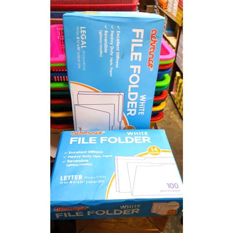 100 Pcs Folder White Ordinary 14 Points In Short And Long Shopee