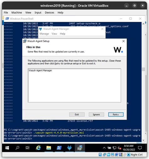 wazuh agent windows package upgrade show `error code 2349` · issue 1485 · wazuh wazuh packages