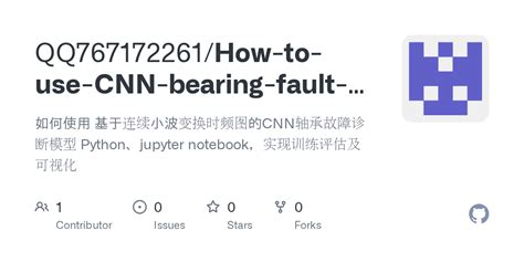 Github Qq767172261how To Use Cnn Bearing Fault Diagnosis Model