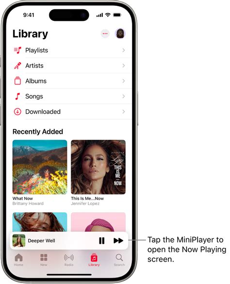 Use The Music Player Controls On Iphone Apple Support