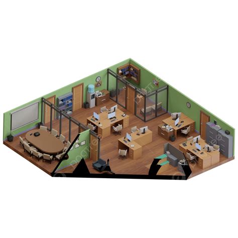 아이소메트릭 사무실 Png 일러스트 Psd 및 클립 아트에 대한 무료 다운로드 Pngtree