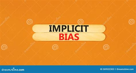 Implicit Bias Symbol Concept Words Implicit Bias On Wooden Sticks