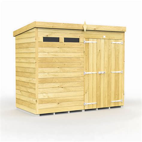 8ft X 4ft Pent Security Shed