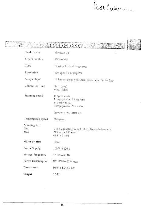 Microtek Mcs 600u User Manual 69385