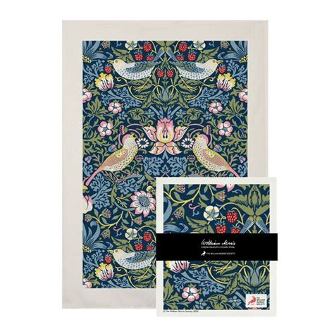 Citronelles William Morris Set Kökshandduk And Disktrasa Strawberry