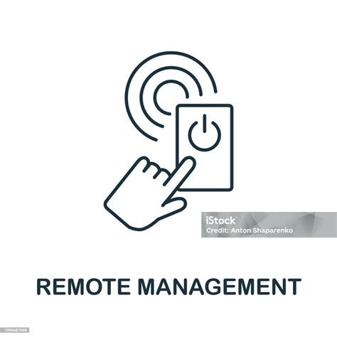 Iot 컬렉션의 원격 관리 아이콘입니다 템플릿 웹 디자인 및 인포 그래픽을위한 간단한 라인 원격 관리 아이콘 0명에 대한 스톡 벡터 아트 및 기타 이미지 Istock