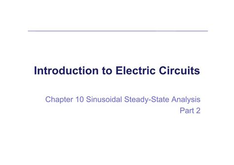 Pdf Chapter 10 Sinusoidal Steady State Analysis Part 2ccrs Hanyang Ac