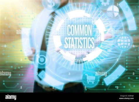 Handwriting Text Common Statistics Business Showcase Used To Calculate Values Related To