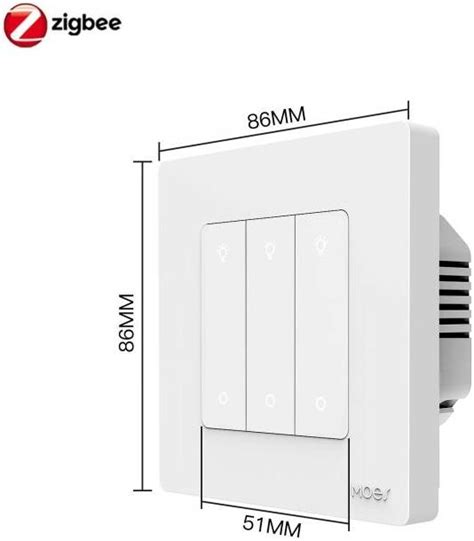 Moes Smart Dimmer Switch Zigbee 3 0 Ring Series 3 Gang White Buy Best Price In Uae Dubai Abu