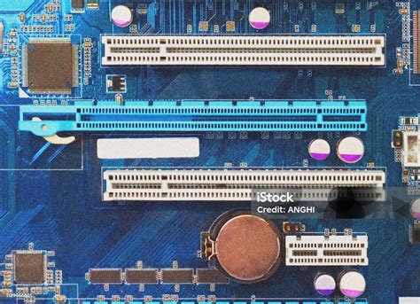 Computer Motherboard Pci Express Or Pcie Slot For Video Graphic Card