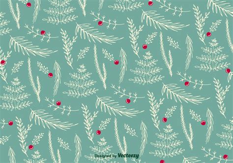 Christmas Floral Pattern Vector 99144 Vector Art At Vecteezy