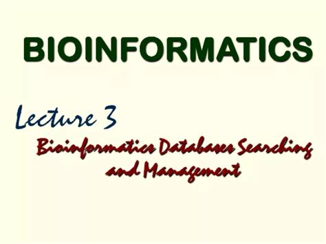 PPT Nucleotide Sequence Databases And Retrieval Systems Overview PowerPoint Presentation ID
