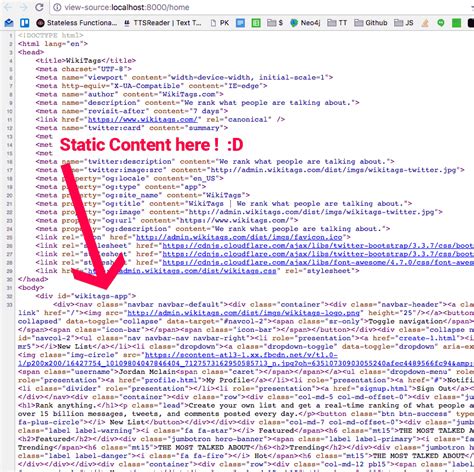 javascript reactjs serverless static served page vs virtual dom