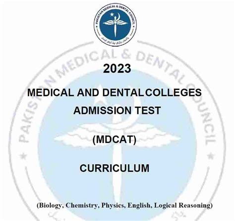 Mdcat Syllabus And Registration 2023 Goal Mdcat