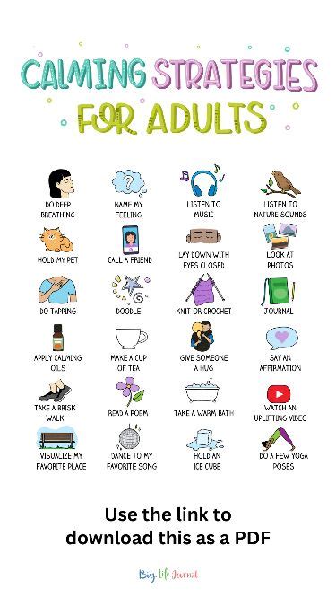 Calming Strategies For Adults Pdf Calming Strategies Coping Skills Emotions