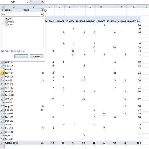 Excel How To Show Columns That Have More Than X Non Empty Rows Stack Overflow