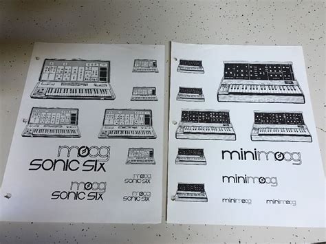 Matrixsynth Moog Minimoog Model D And Sonic Six 1972 Ad Artwork