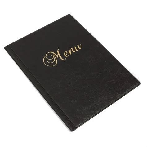 Black A5 Hotel Leather Menu Folder At ₹ 600 Piece In New Delhi Id 2853671398848