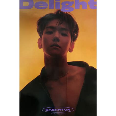 백현 Baekhyun 2nd Mini Album Delight Cinnamon Ver Poster Only