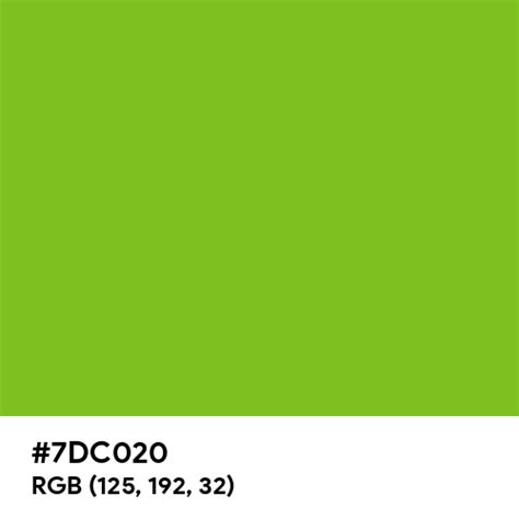 7dc020 Color Name Is Dark Lemon Lime