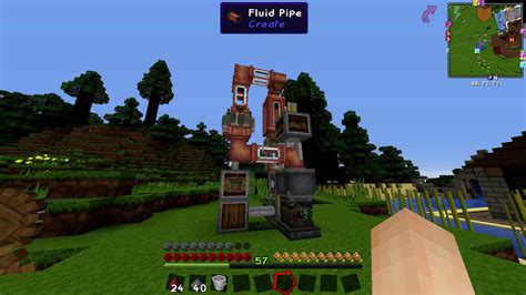 Minecraft Create Mod Cheap Mixer Spout Combo Youtube