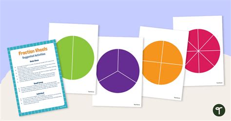 Fraction Circles And Suggested Activities Sheet Teach Starter