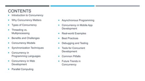 Concurrency In Software Development Generic Overview Of Topics Terms And Features Ppt