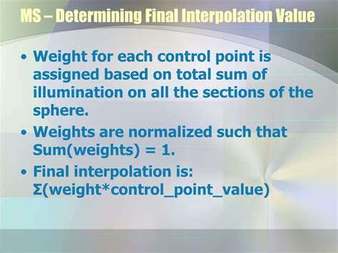 Ppt Presentation And Analysis Of A Multi Dimensional Interpolation