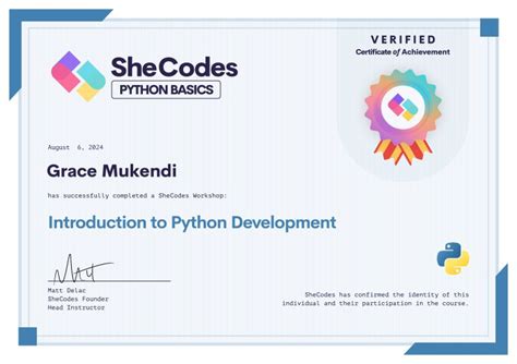 Grace Mukendi On Linkedin I Had A Wonderful Time Learning Python Basics With Matthieu Delac From