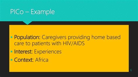 Pico In Systematic Literature Review Pptx Medical Health