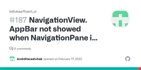 Navigationview Appbar Not Showed When Navigationpane Is Not Provided🐛 · Issue 187 · Bdlukaa